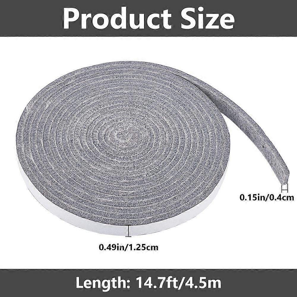 Felt Tape for Flame Retardant Felt Seal Gray 4500x12.5x4mm | Fruugo US