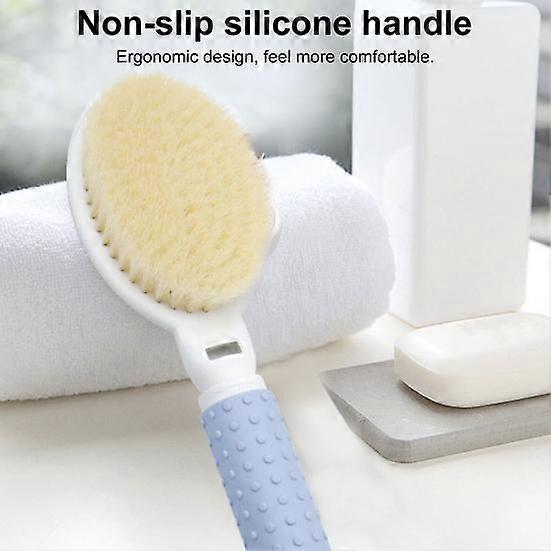 Retractable Shower Brush Double-Sided Exfoliation Telescopic Long ...