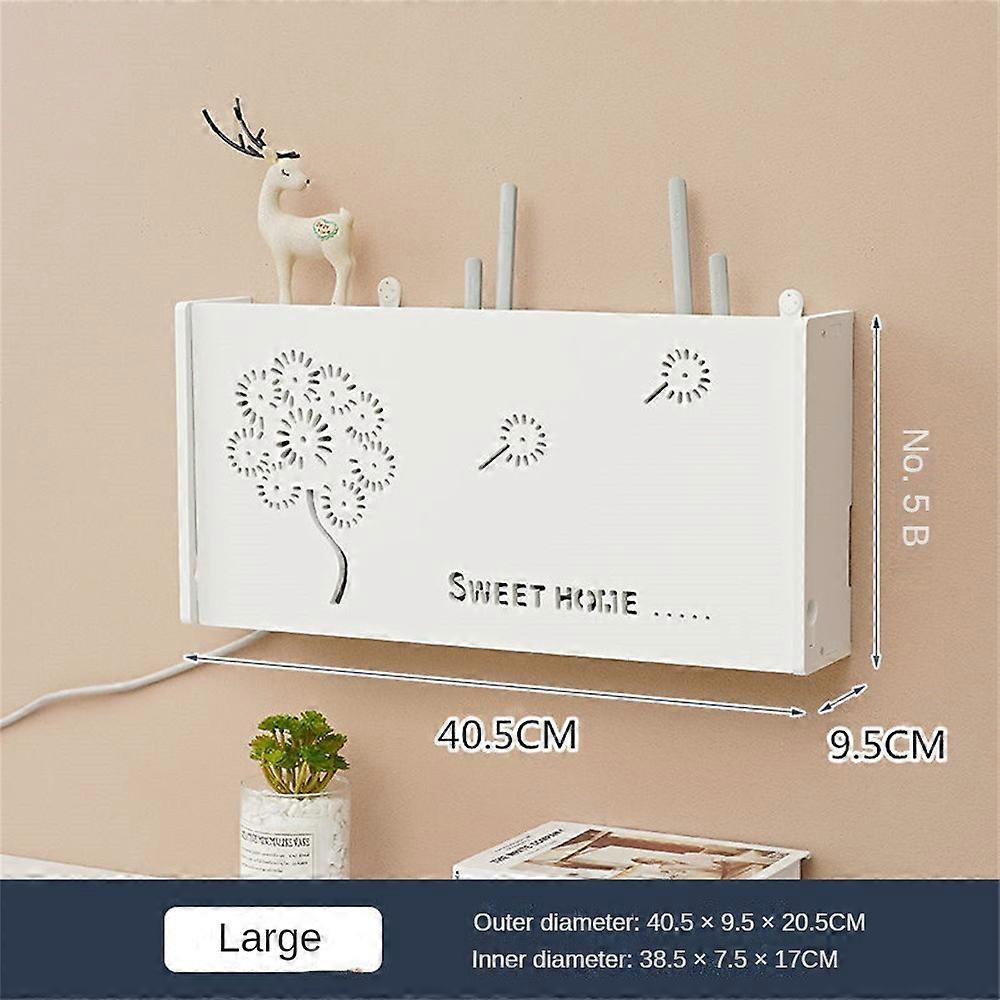 Wifi Router Storage Box Outlet Set Top Case Wall Mount Board Cover Hide ...