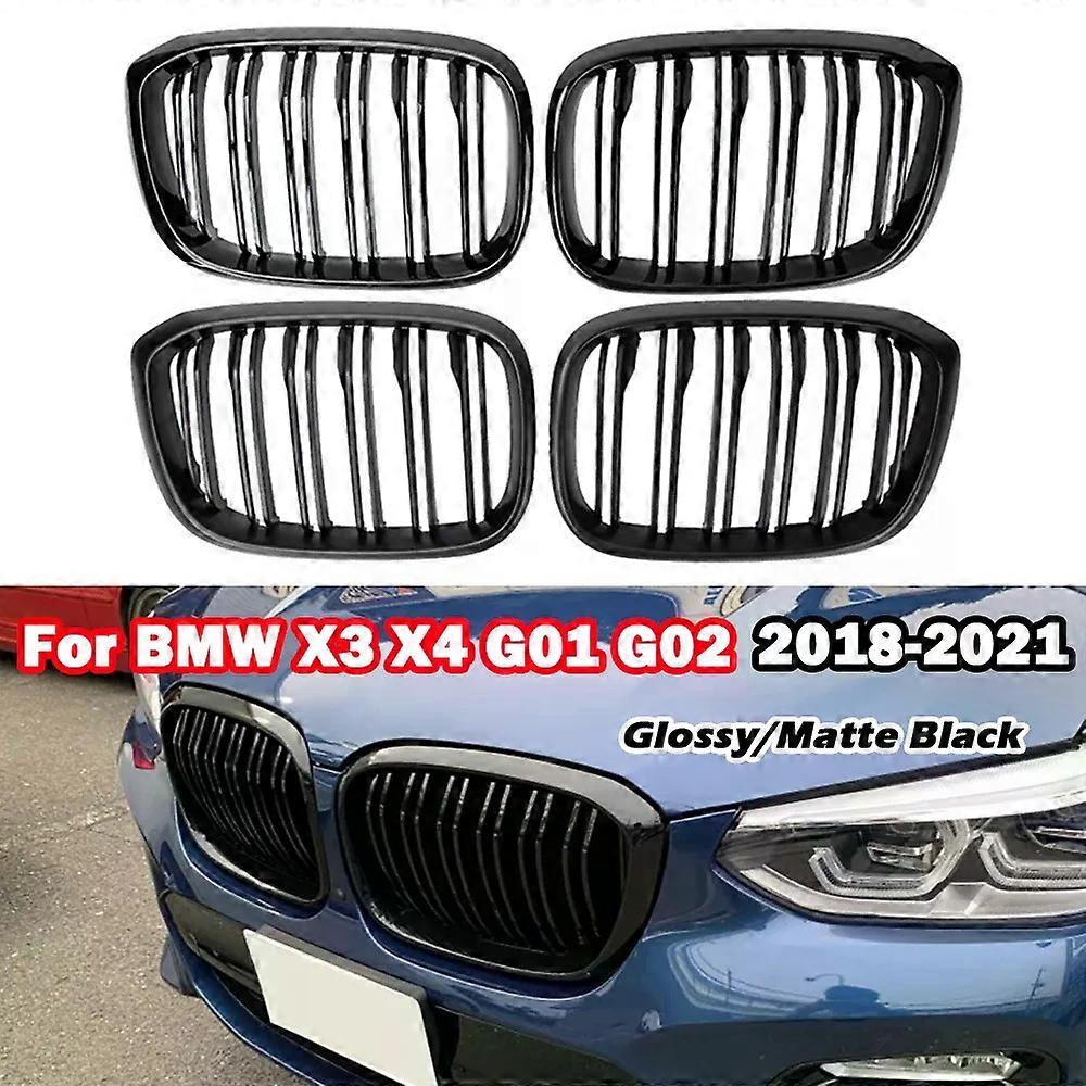 Car Front Bumper Kidney Grille Racing Grills compatible for G01 x3 G02 ...