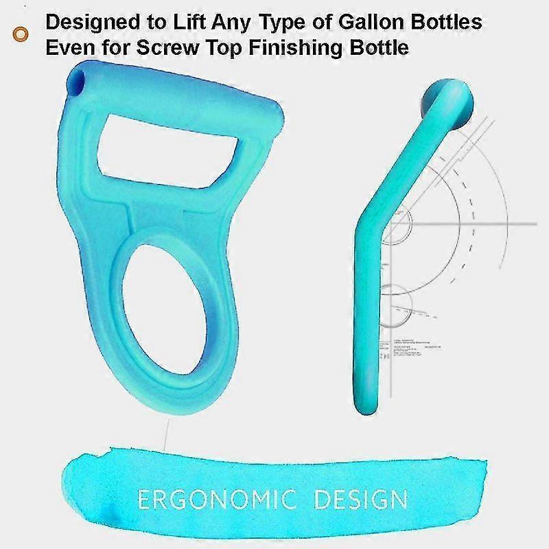 2 PACK Advanced Ergonomic 2nd Gen 5 Gallon Drinking Water Bottle Handle ...