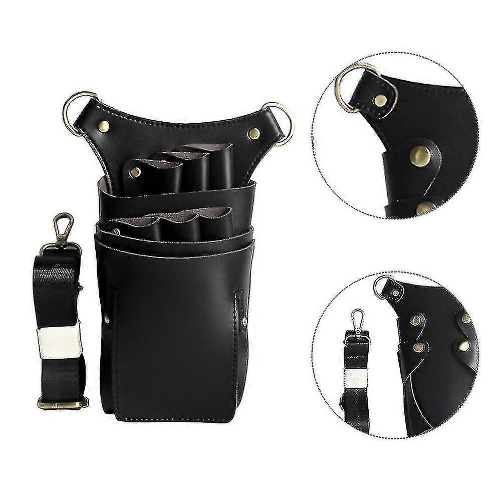 5 Color Scissors Pouch Leather Salon Barber Hairdressing Scissors Holster Hair Stylist Tools Bag ...