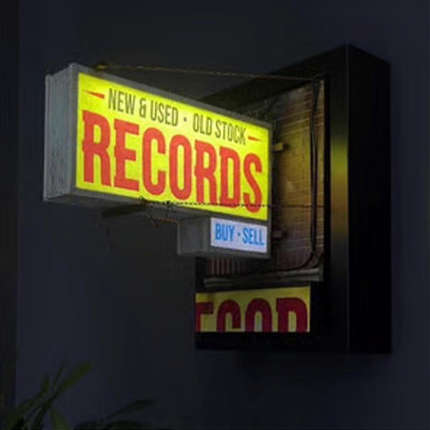 Record Store Retro Wall Light - Record Collector Gift - Vintage Vinyl ...