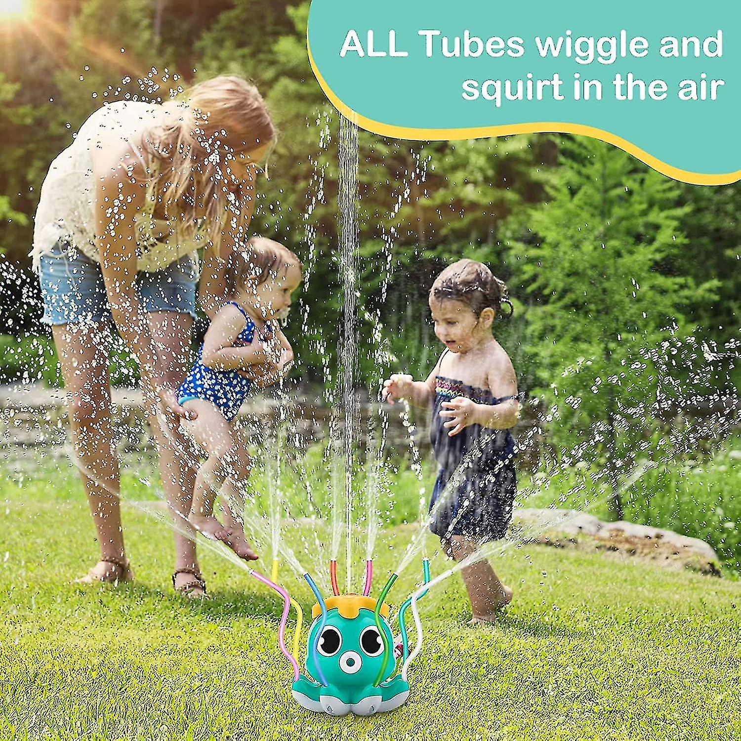 Sprinkler For Kids, Sprinkler Toy With 8 Hoses Octopus | Fruugo UK