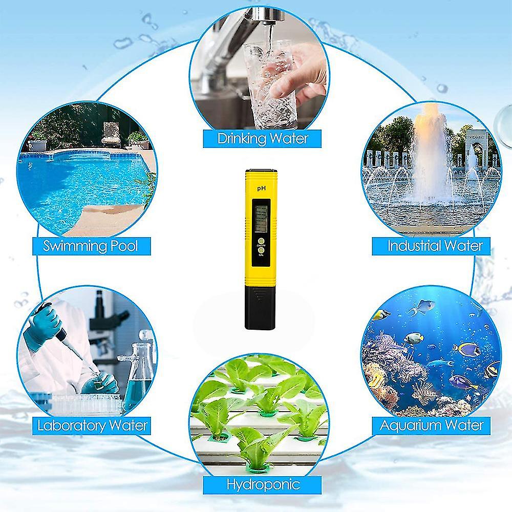 Digital Ph Tester For Water, Push Button Ph Tester For Hydroponics ...