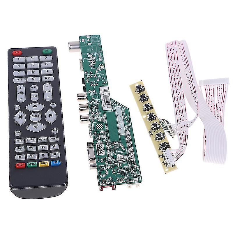 T.v53.03 Universal Lcd Tv Controller Driver Board V53 Analog Tv ...