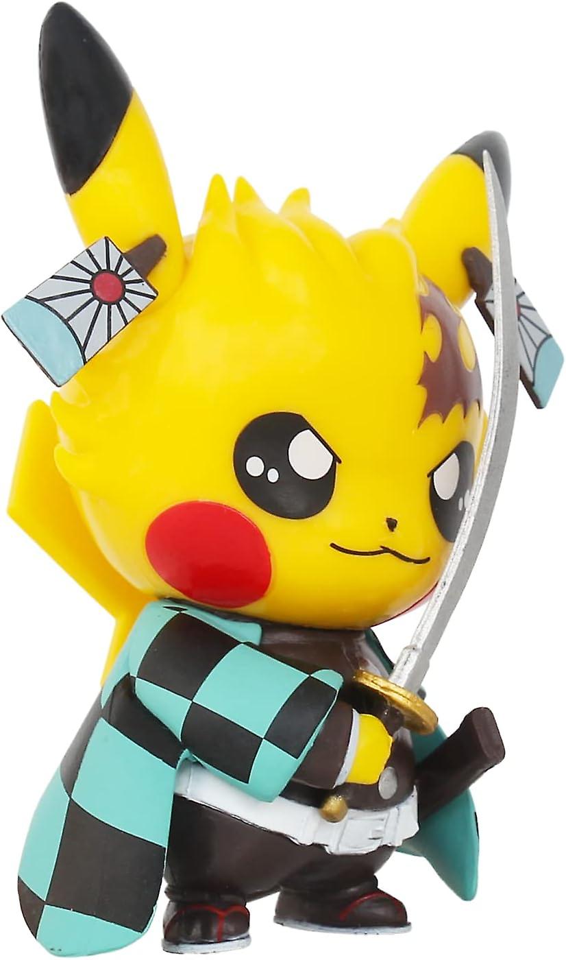 Anime Figure New Horizons Gk: Pikachu Cosplay Slayer Tanjirou/zenitsu ...