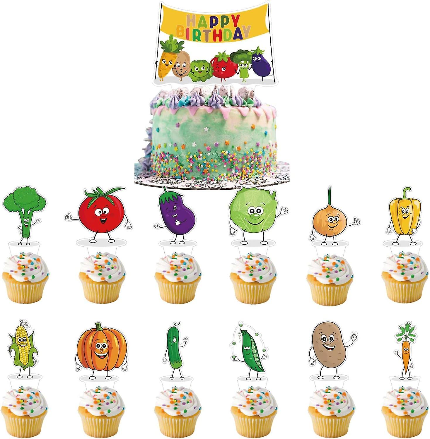 Vegetable Birthday Party Supplies Cute Vegetable Party Decorations ...