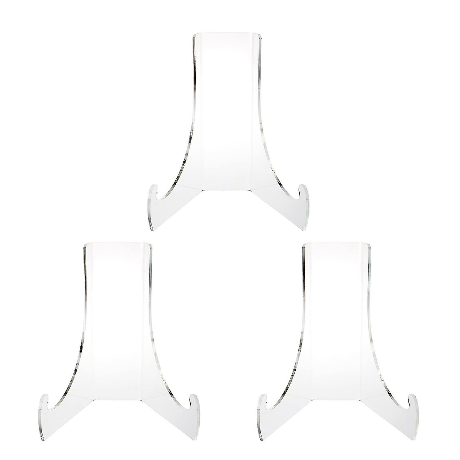 3 Pcs Plate Stands Clear Bowls Display Easels Tea Cake Display Stands ...