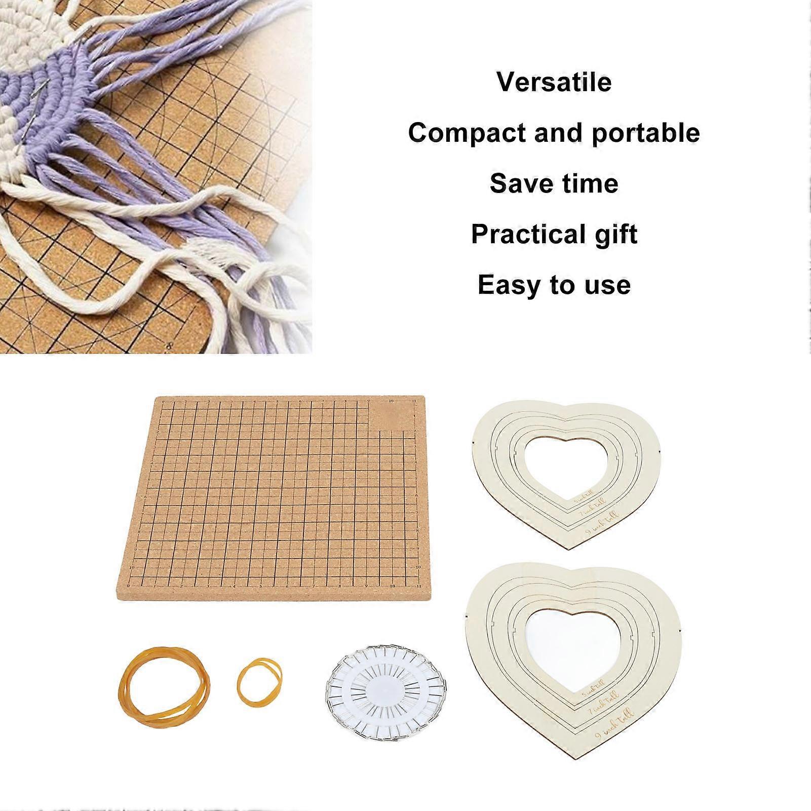 Macrame Board Grids Macrame Project Board Reusable DIY Braiding Board ...
