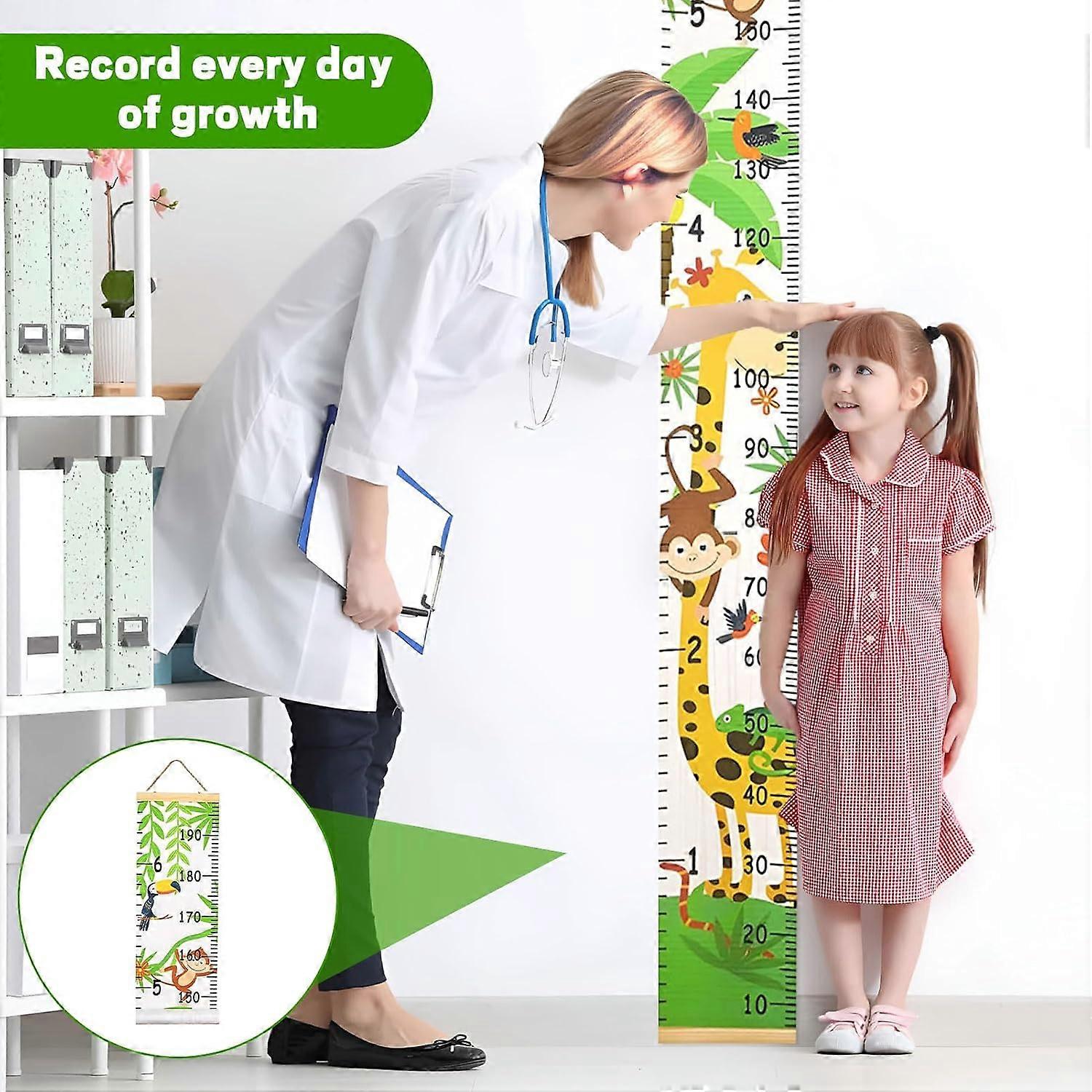 Kids Height Wall Chart Baby Height Growth Chart Durable Canvas Height ...