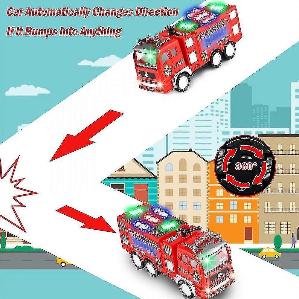 Fire Truck Toy 4d Lighted - Electric Fire Engine Rescue Truck With ...