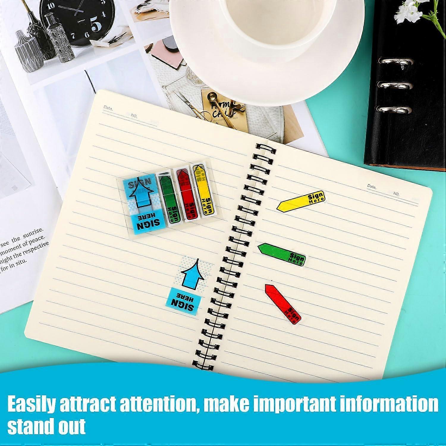 500pcs Sign Here Tabs, Sign Here Flags Adhesive Sign Here Stickers Sign ...