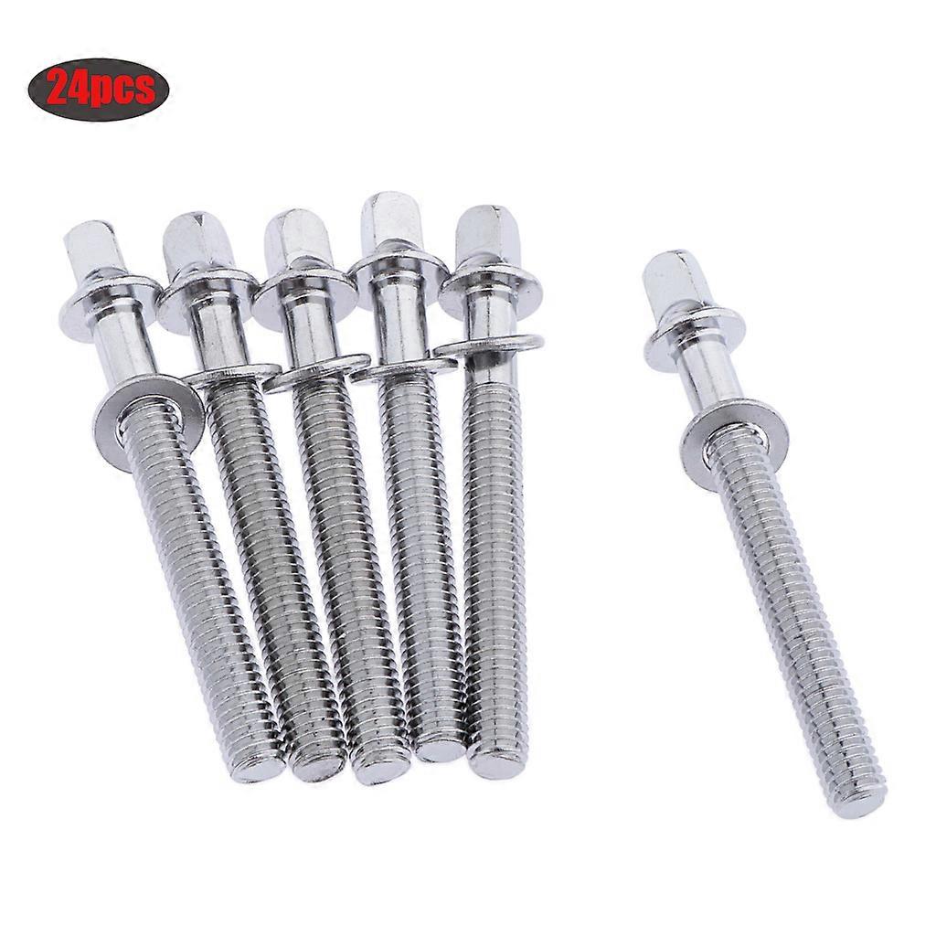 24x NEW 60mm Drum Tension Rods for Tom Snare Bass Drum Hardware Parts ...