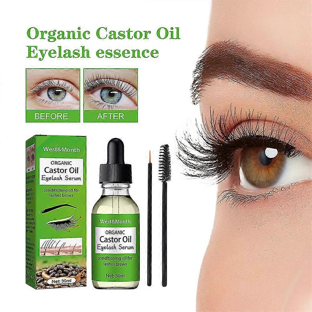 Eyebrow Eyelash Growth Oil Natural Castor Oil Eyelashes Growth ...