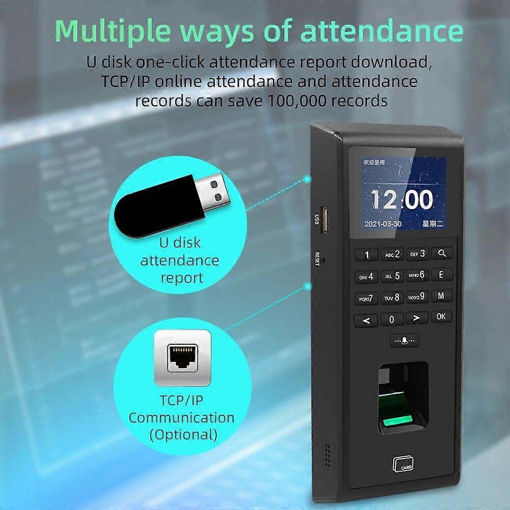 125Khz 1000 User Biometric Fingerprint Access Control Keypad with Time Attendance for Access ...