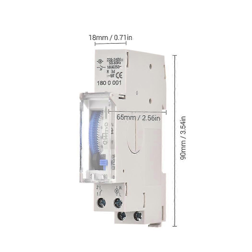 Mechanical 24 Hours Timer Switch Ac 220-240v 15 Minutes Interval 96 ...