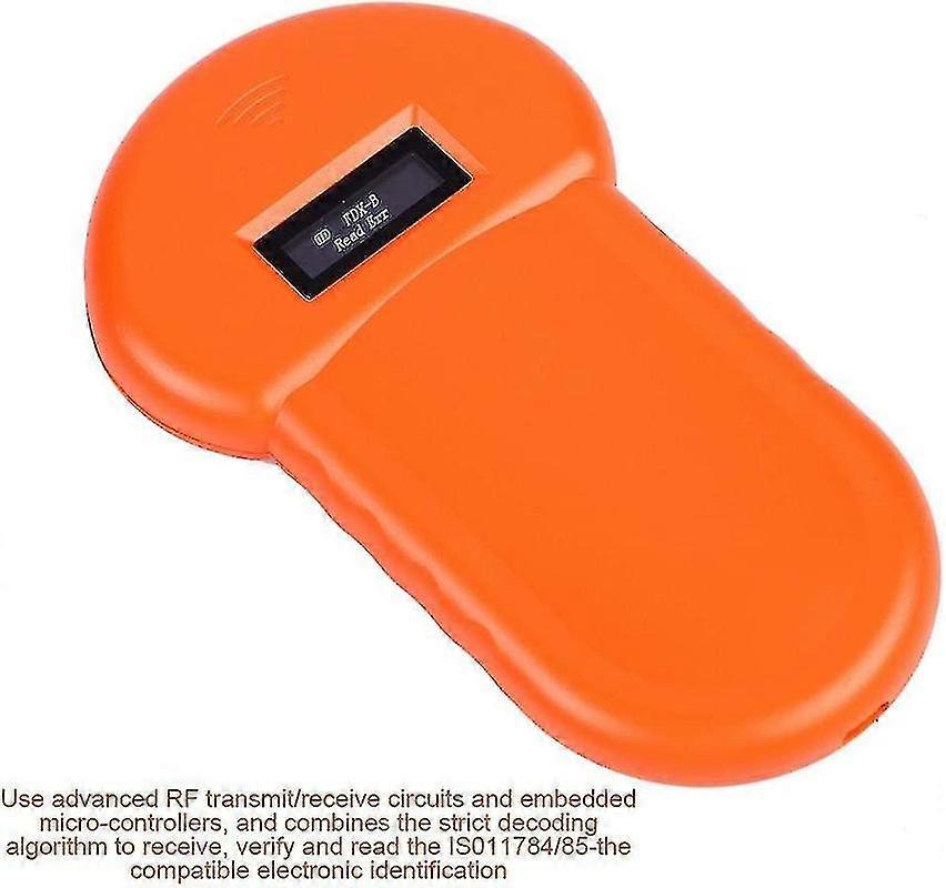Pet Microchip Scanner, 134.2khz Electronic Animal Id Reader With Real ...