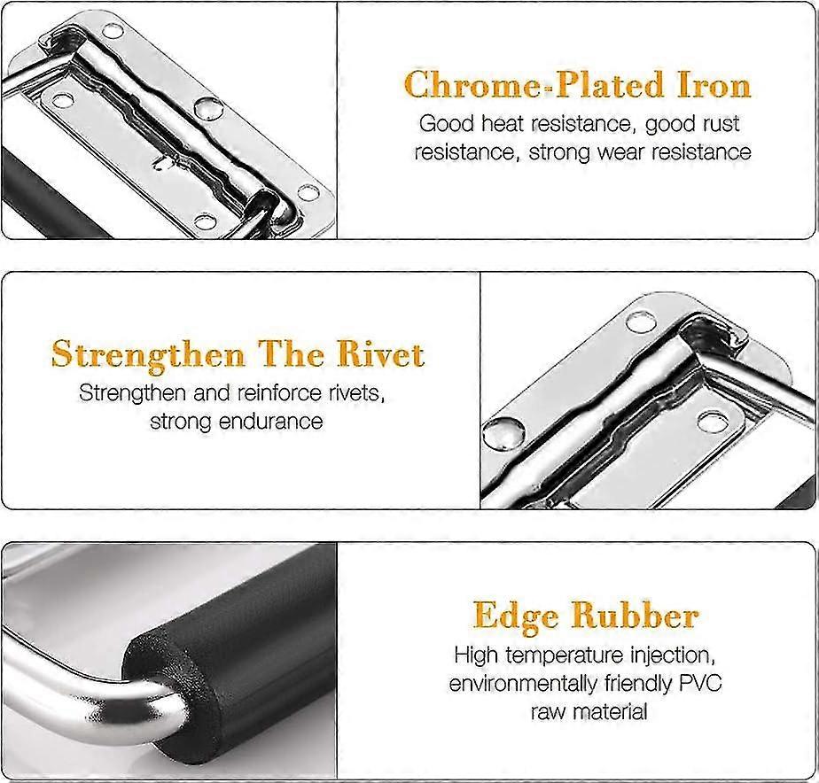 Folding Crate Handles, Chest Ring Pull Handle Spring Loaded Folding ...