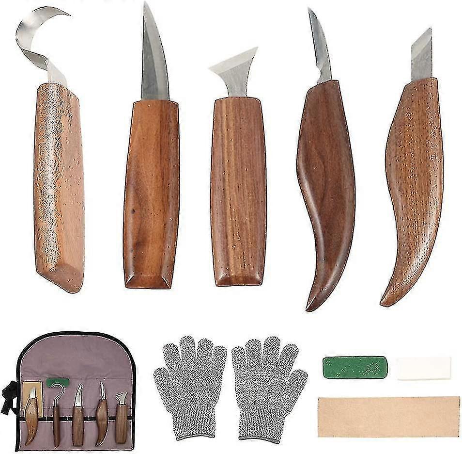 10pcs Carbon Steel Wood Carving Tools Wood Carving Tool Set With Hook ...