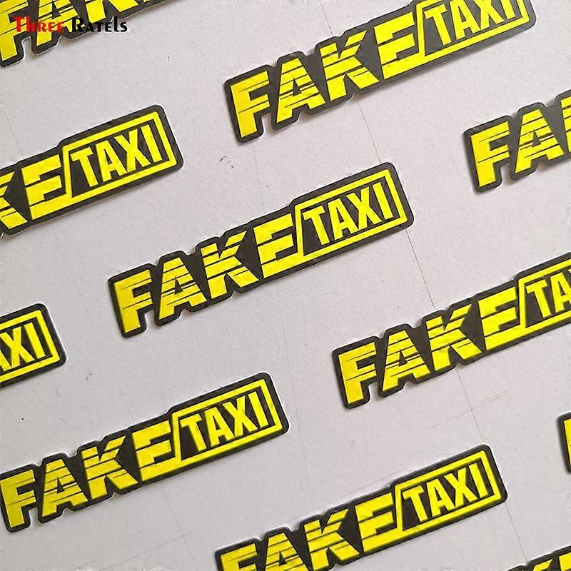 50pcs Yellow Fake Taxi Logo Pvc Waterproof Window Laptop Trunk Auto ...
