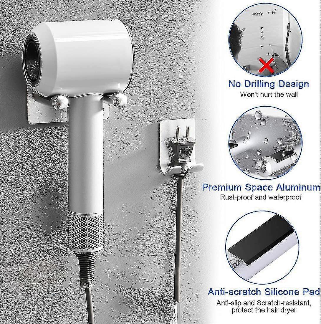 Dyson Supersonic Hair Dryer Wall Mount Aluminum Alloy Bracket Holder ...