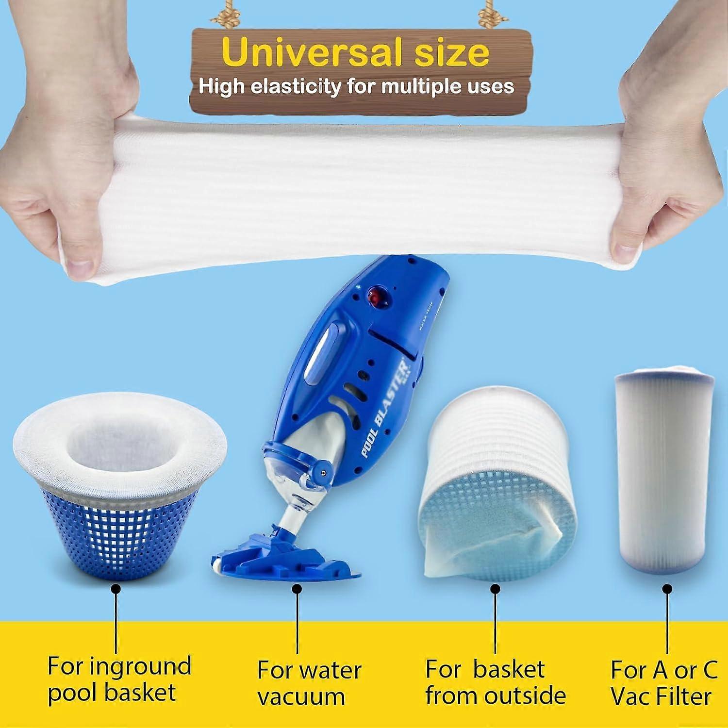 50 Pack Pool Filter Socks for Pool Skimmer, Pool Skimmer Socks for ...