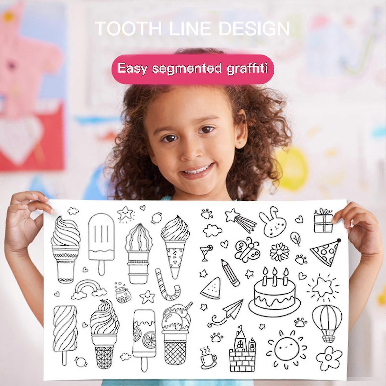 Childrens Drawing Roll Paper For Kids Children Drawing Roll Children's ...