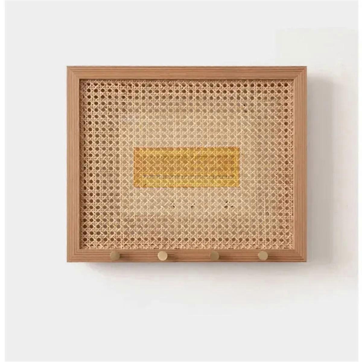 Rattan Electric Meter Box Flip Design Wall Sticker Clothes Hook Power ...