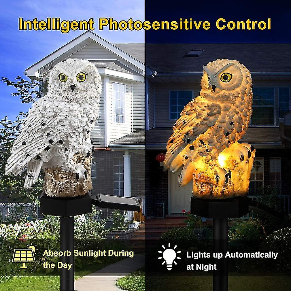 Owl Shape Light Led Solar Garden Light Owl Lawn Lamp Waterproof Solar ...