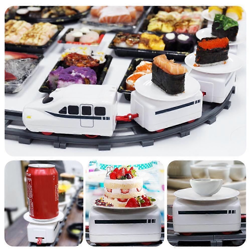 Track Dining Table Props Rotating Small Train Tableware Revolving Sushi ...