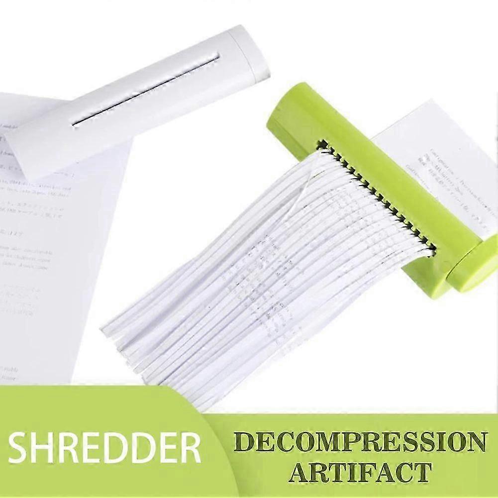 Mini Handheld Rotary Paper Shredder for Office & Classroom - Secure ...