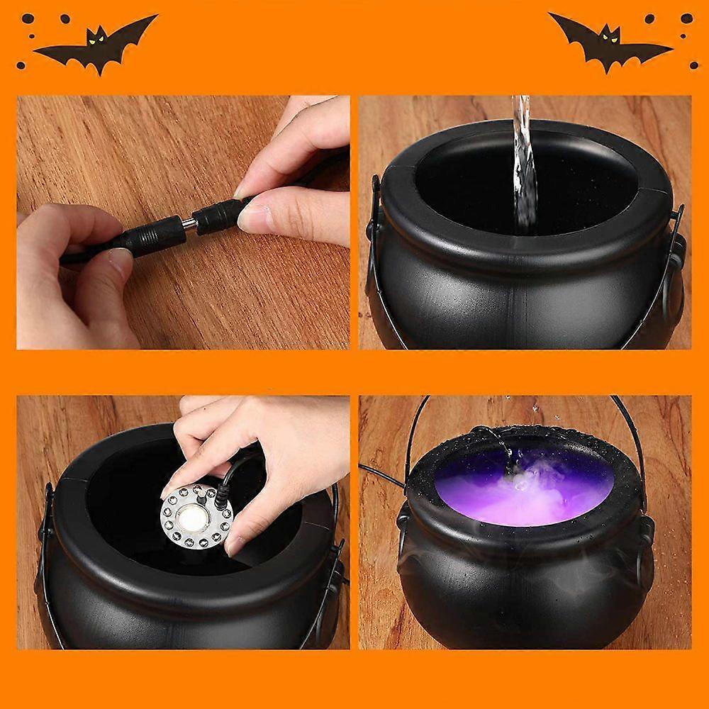 Halloween Witch Cauldron, Electric Lighted Cauldron with Smart Mist ...