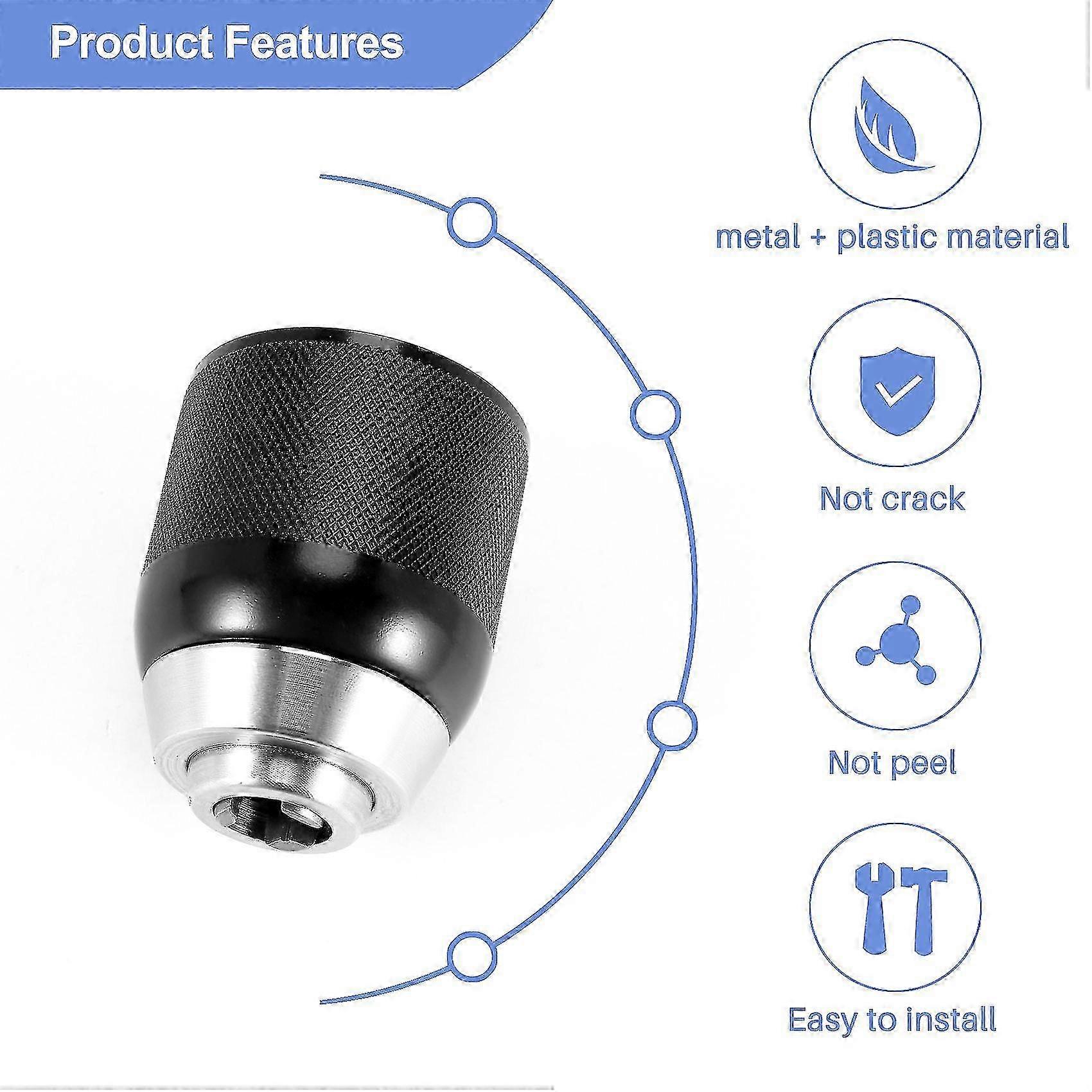 DeWALT DCD797 DCD792 Keyless Drill Chuck Metal Plastic Compatible with ...