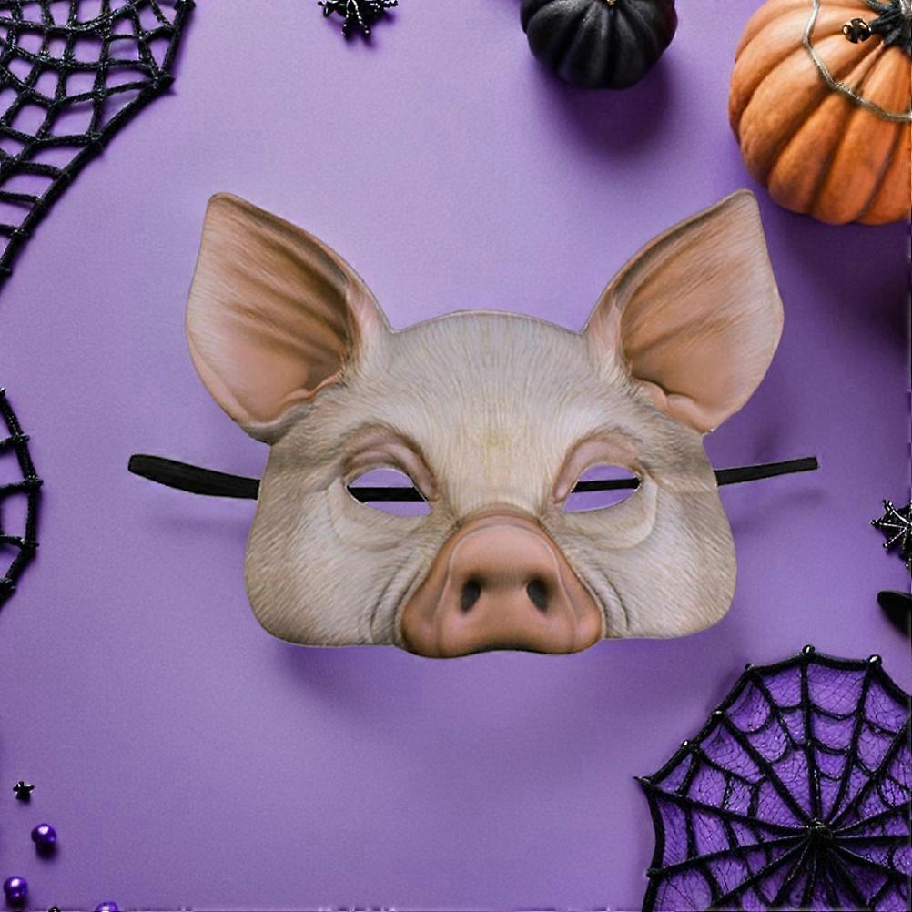 Masquerade Party Mask Pig Half Face Carnival Assorted Color Eva ...