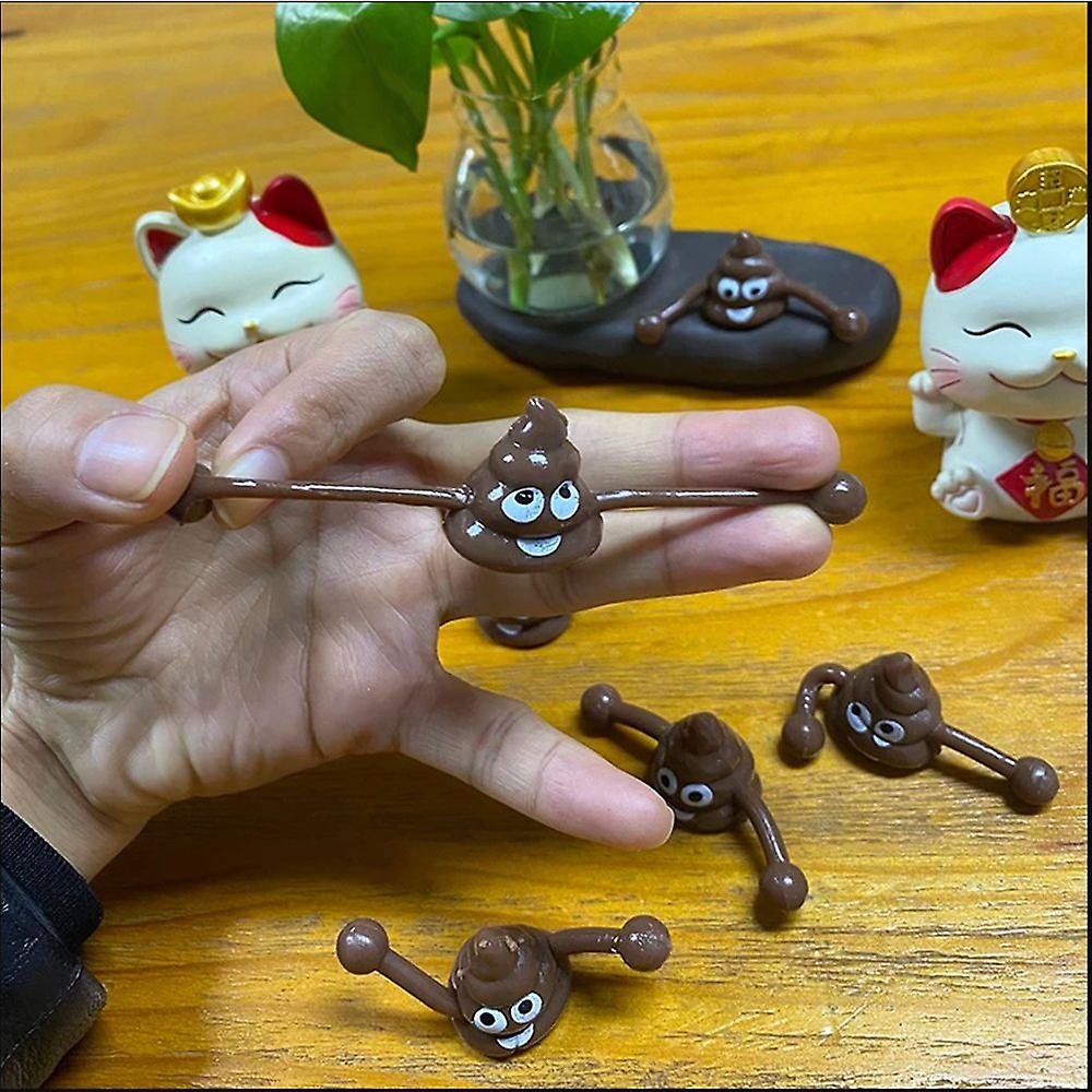 Creative Catapult Poop Tricky Fake Poop Prank Toy Funny Stick On Wall ...