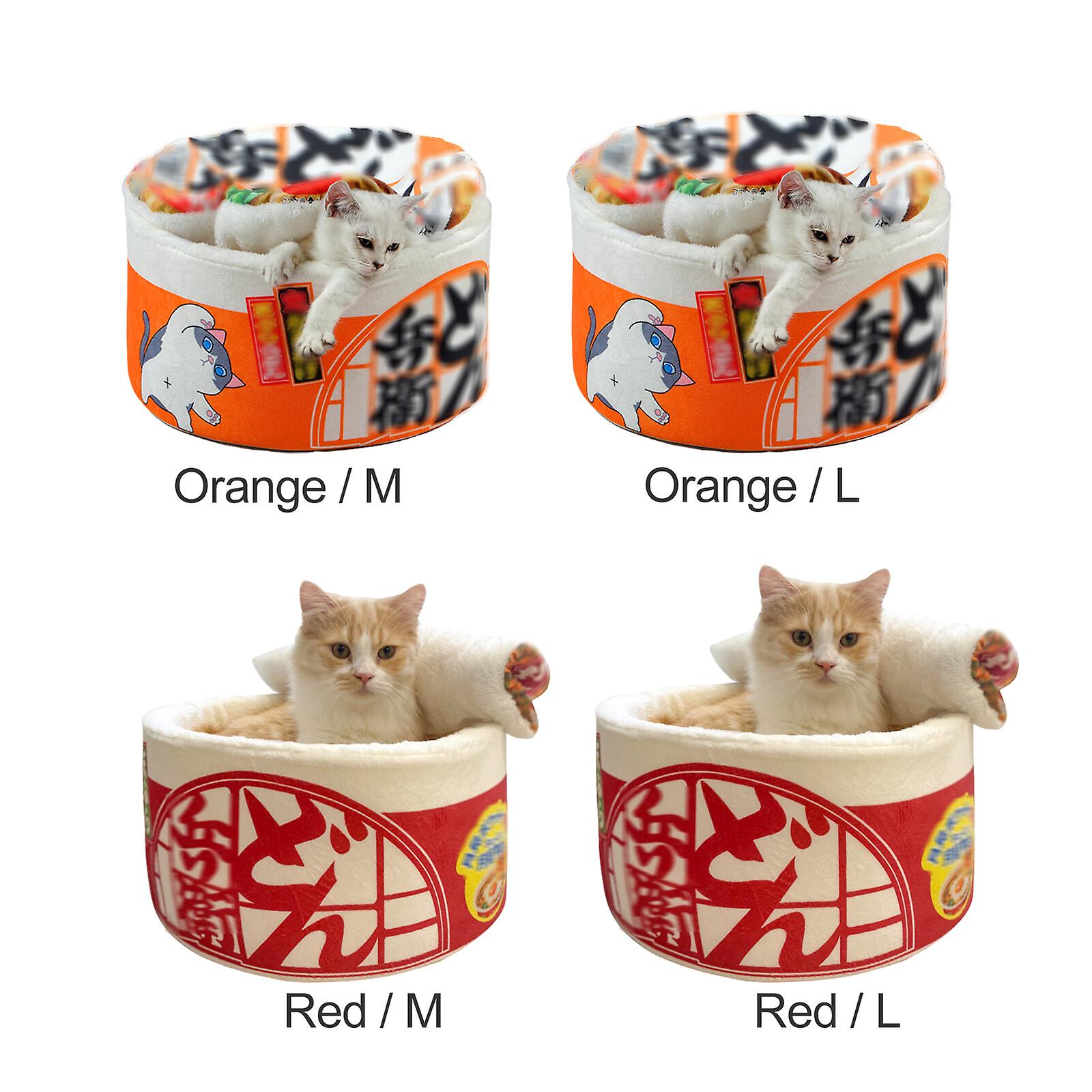Instant Noodle Soft Ramen Shape Dogs Warm Nest Udon Cup Pet Bed Cat ...