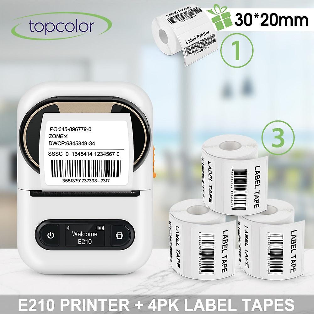 Mini Label Printer E210 Portable Thermal Printer Sticker Labeling ...