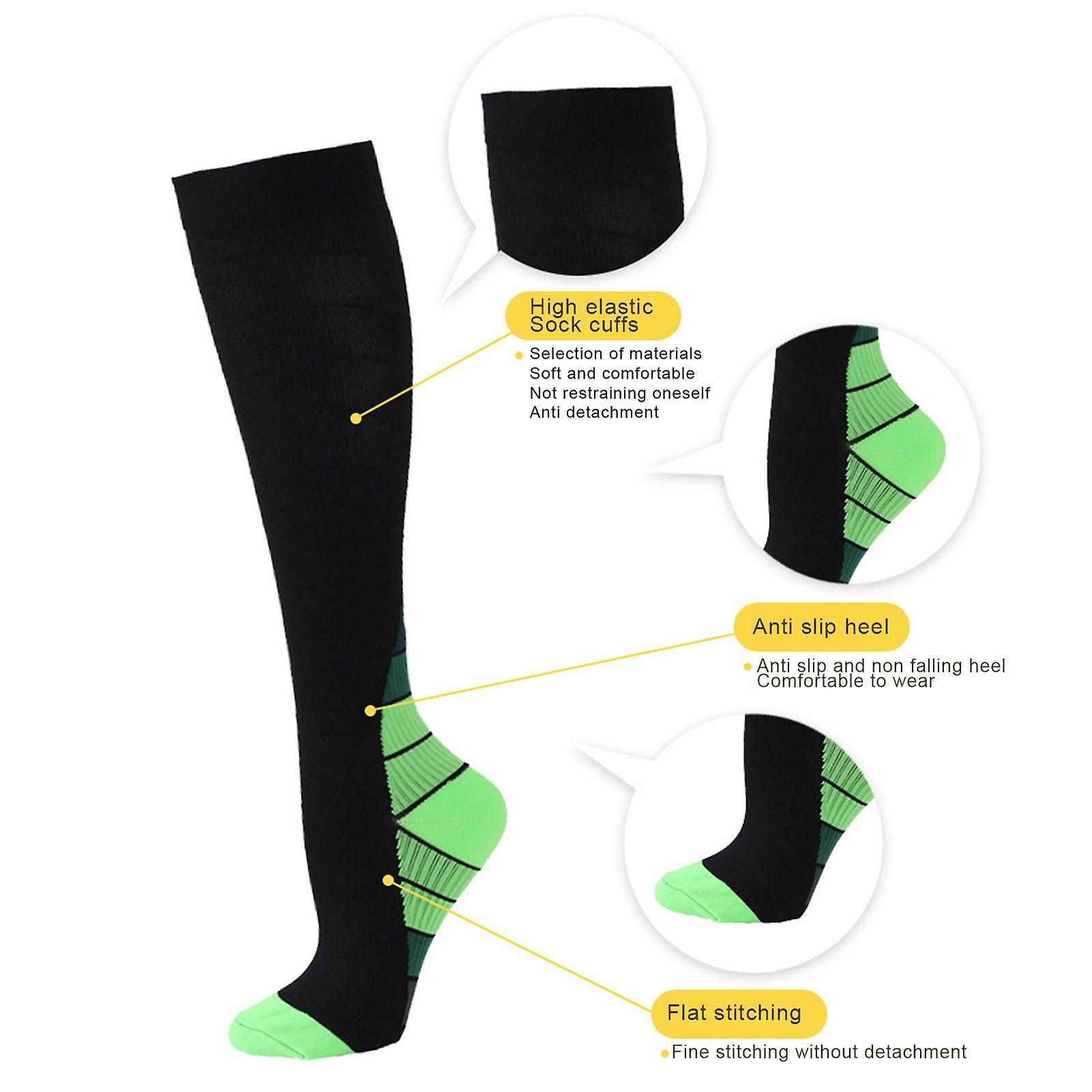 1 Pair Sports Compression Stockings High Elasticity Anti-slip ...