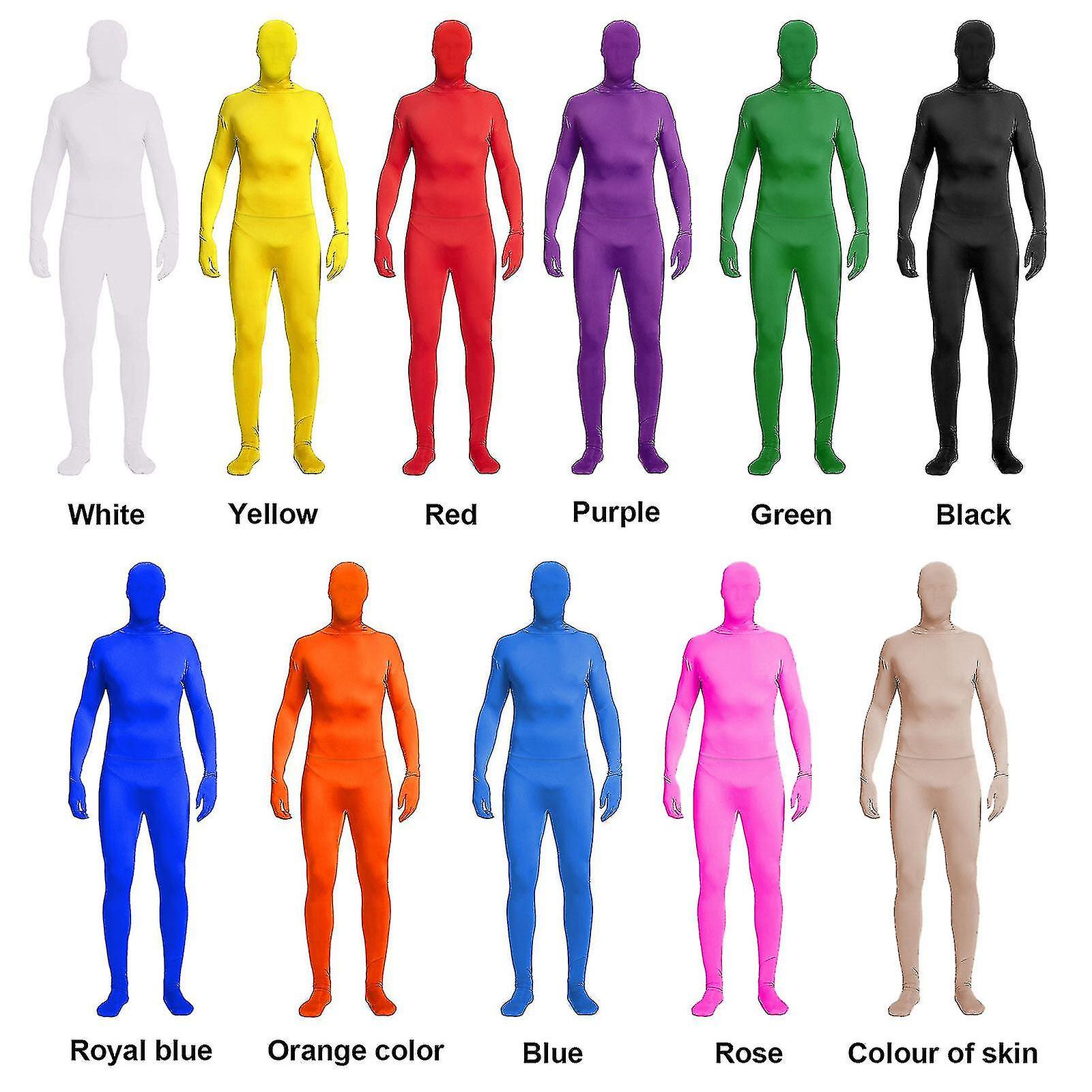 Adult Morph Costume Mens Womens Spandex Body Suit Skin Jumpsuit,100% New xi | Fruugo UK