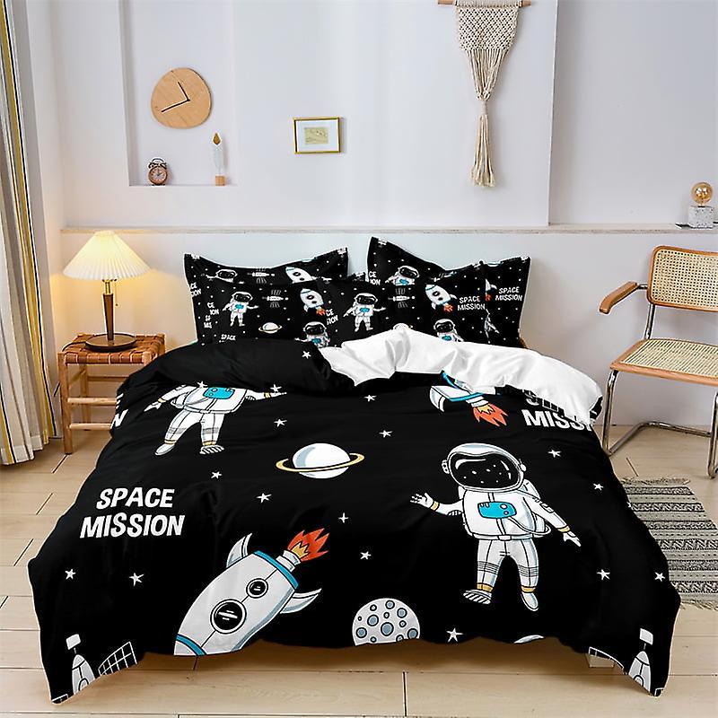 Spaceship space comforter set Summer bedding Astronaut 3D digital print ...