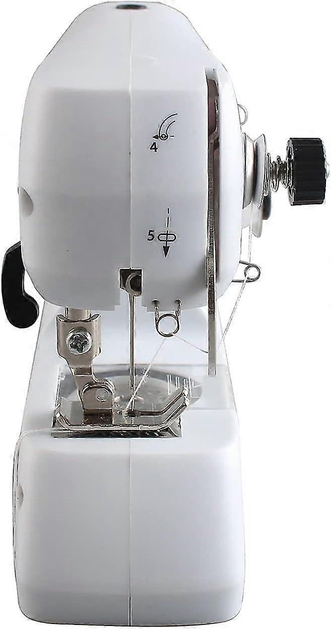 White - Portable Double Thread Sewing Machine, Portable Mini Electric ...