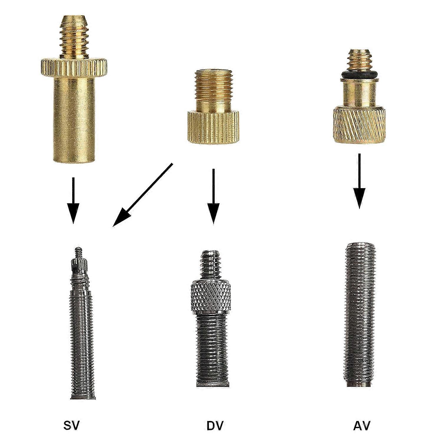 Bike Valve Adapter Set, 25Pcs Valve Adapter, Valve Adapter for Bicycle ...
