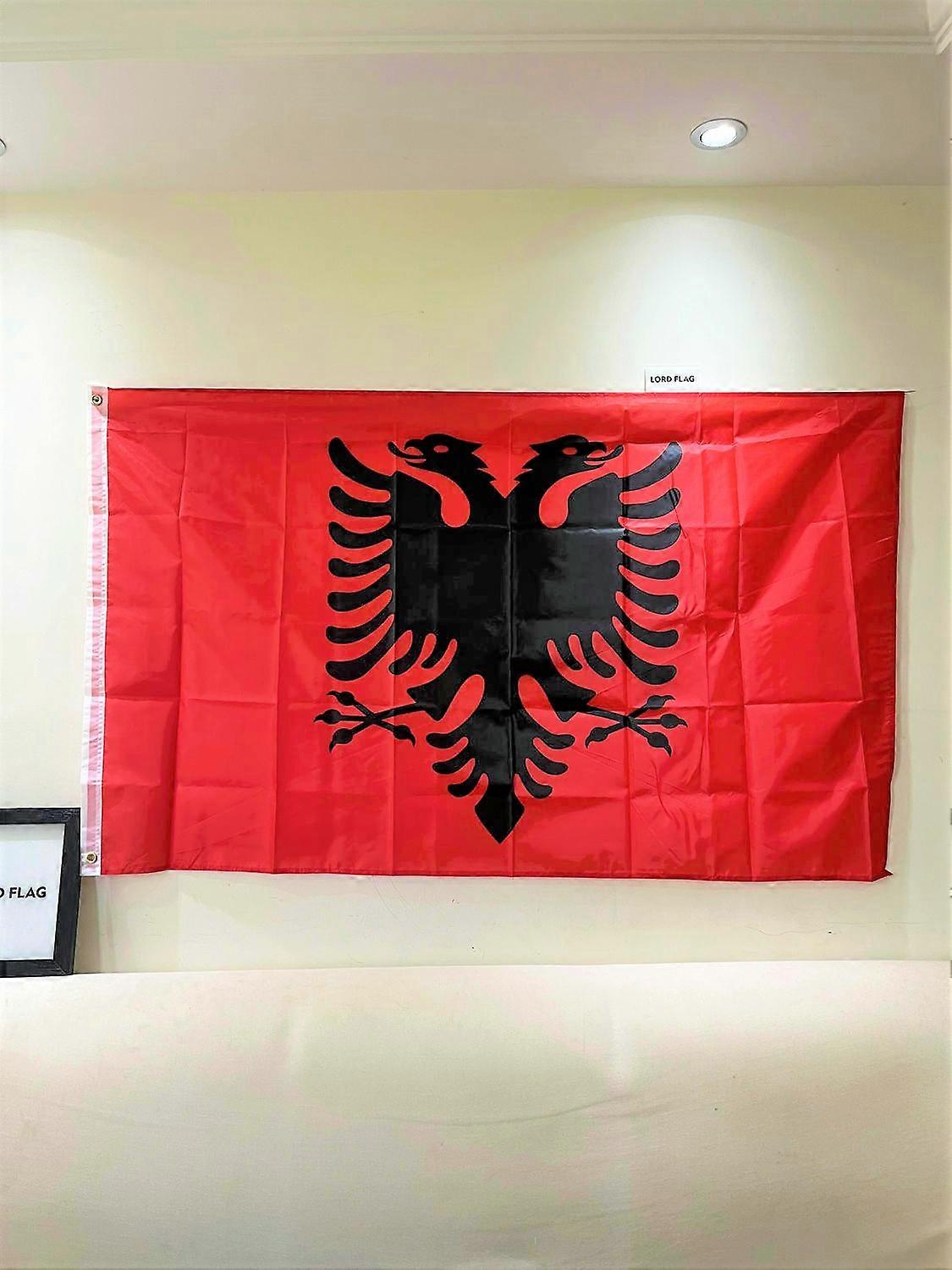 Albania Flag 90x150cm Alb Al Polyester High Quality Albanian National ...