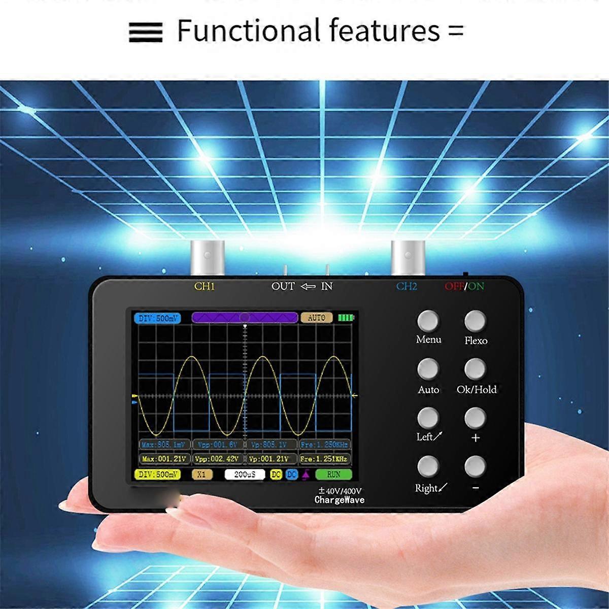 Dual-Channel Digital Oscilloscope 50M Sampling Rate High-Performance ...