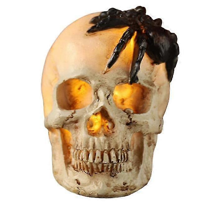 Spider skull Lamp - Highly Realistic Human Skull Statue Home Decor ...