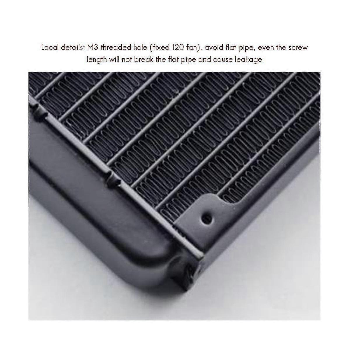 80mm Aluminum 120 Water-cooled Radiator Can Be Equipped With 120 Fan ...