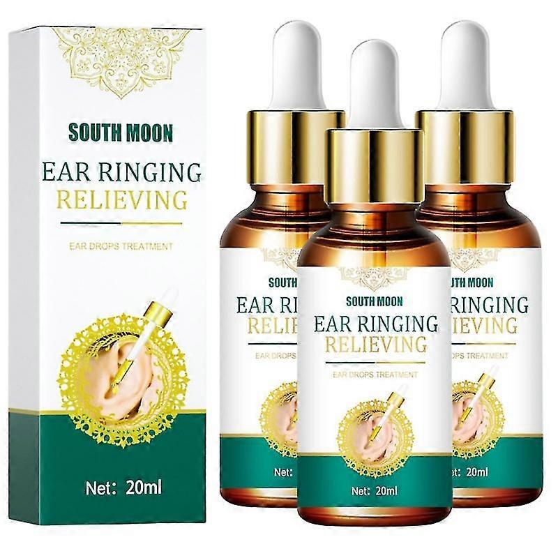 3Pcs Tinnitus Ear Drop Ears Ringing Relief Treatment Oil Ear Infection ...