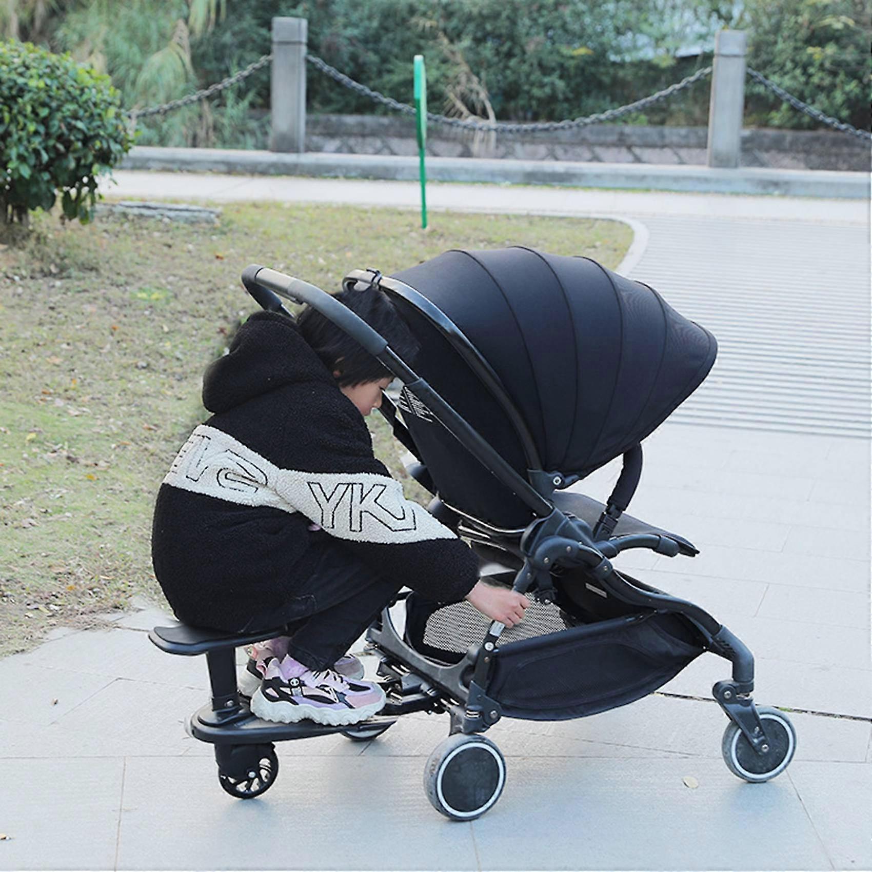 Baby Stroller Wheeled Board Kids Wheel Board Stroller Step Stand Ride ...