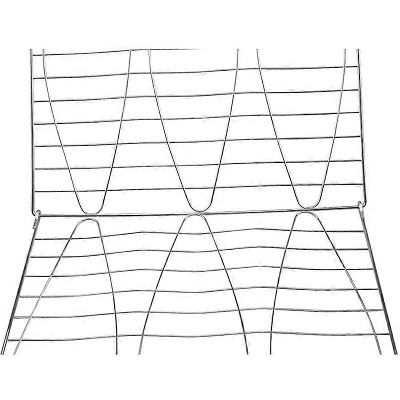 BBQ Fish Grill Net Barbecue Grilling Fish Rack Non-Stick Triple Fish ...